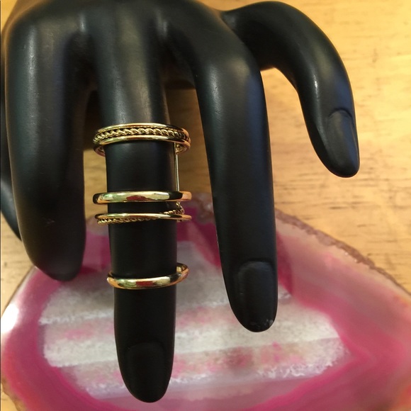 Jewelry | Multi Stack Attached Ring Set | Poshmark